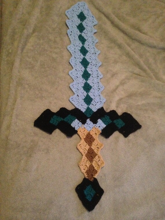 Minecraft Gold Sword Pixel Art