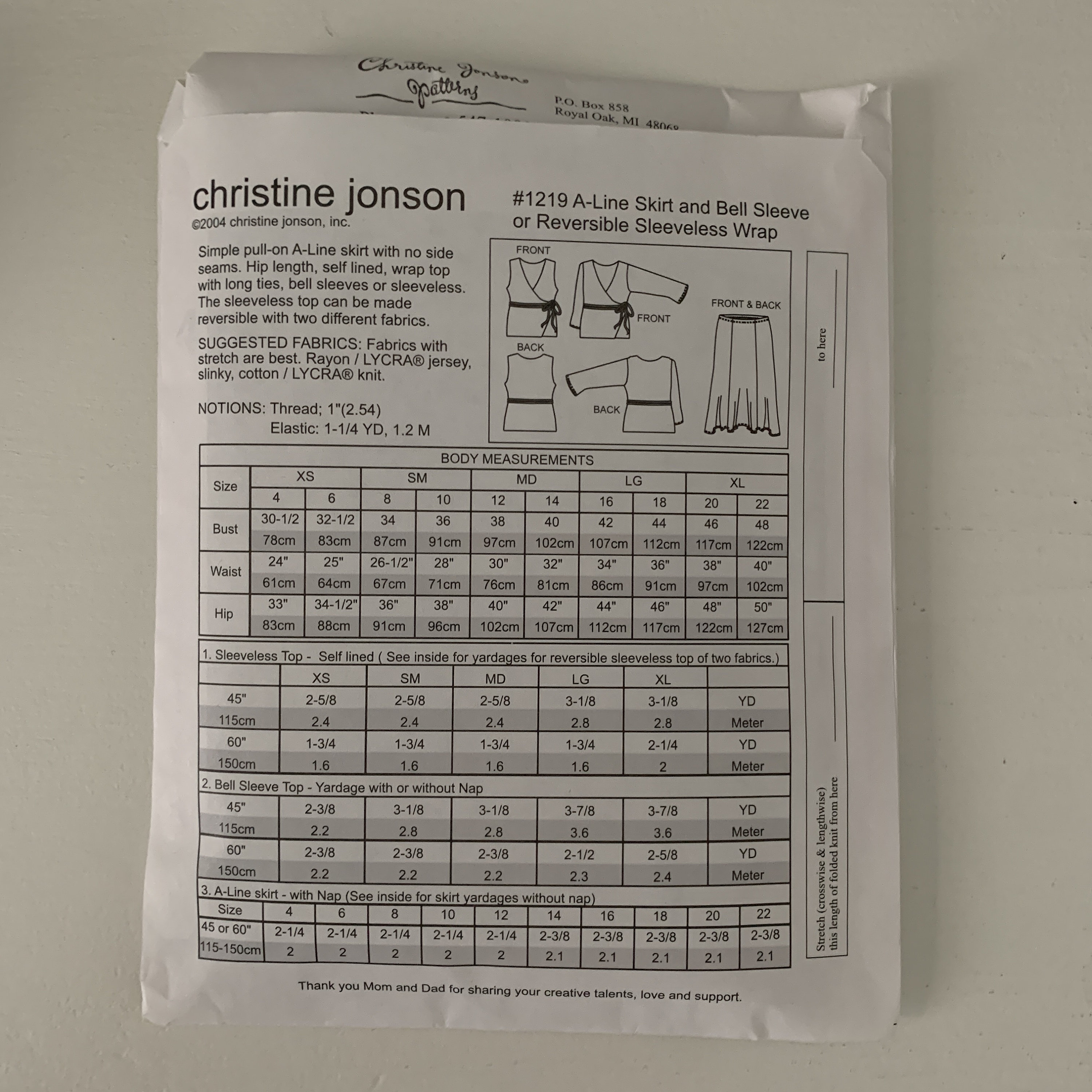 Christine Jonson Sewing Pattern Bundle - Etsy
