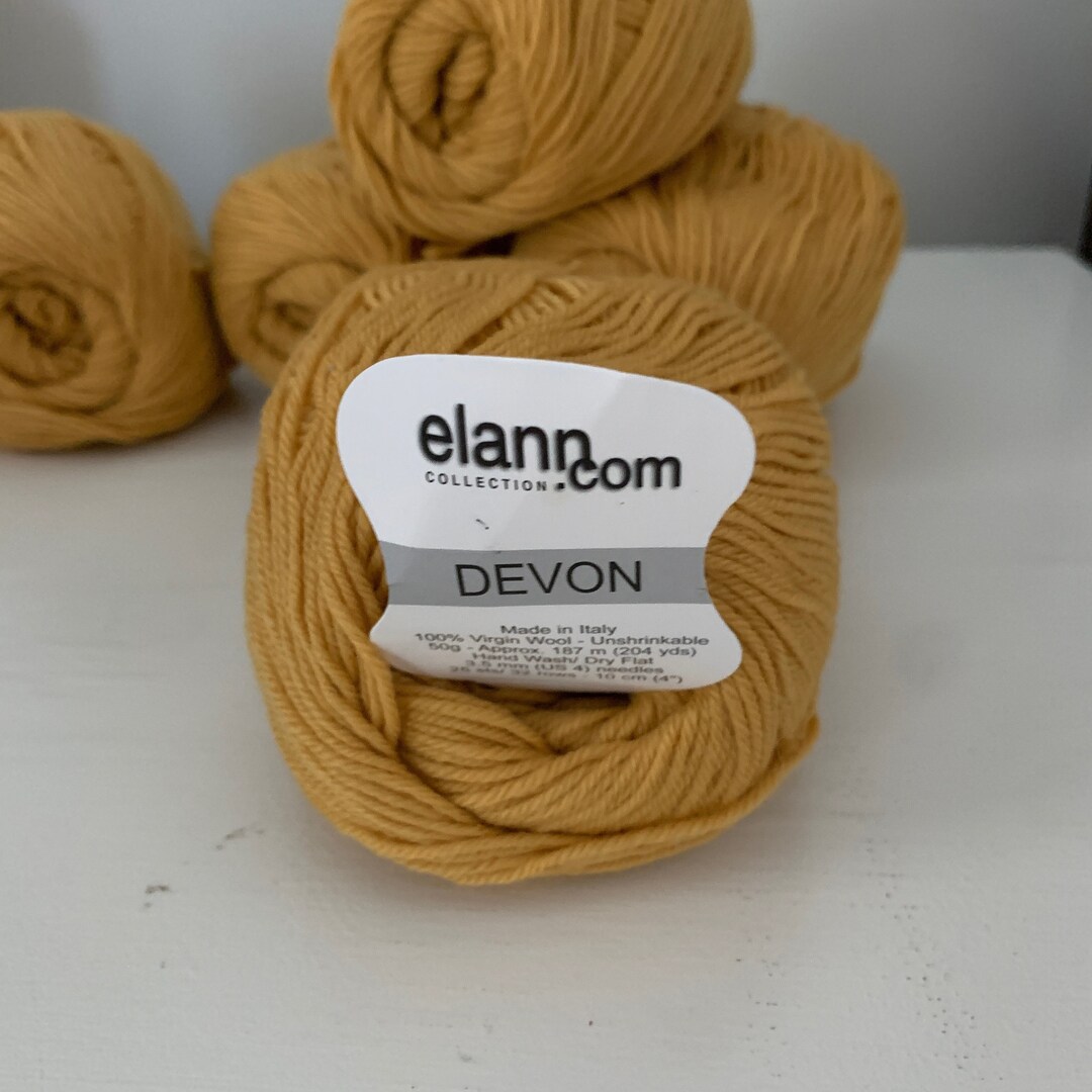 Elann Devon 100% Wool Yarn Made in Italy - Etsy