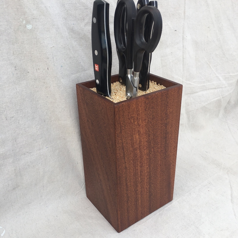 Wood Knife Block - Etsy