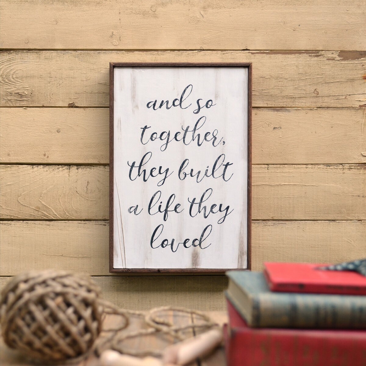 And so Together They Built a Life They Loved Wood Sign - Etsy