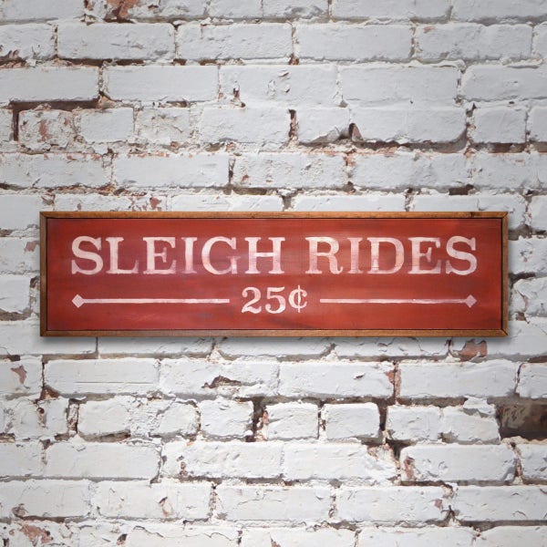 Sleigh Ride Sign - Etsy