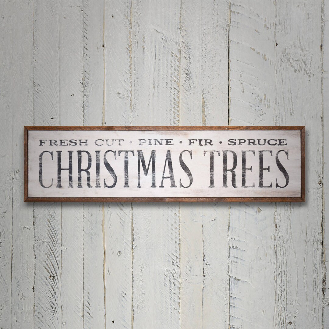 Christmas Trees Wood Sign - Etsy