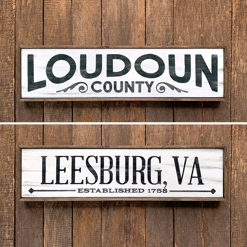 Hometown Signs Loudoun County Collection - Etsy