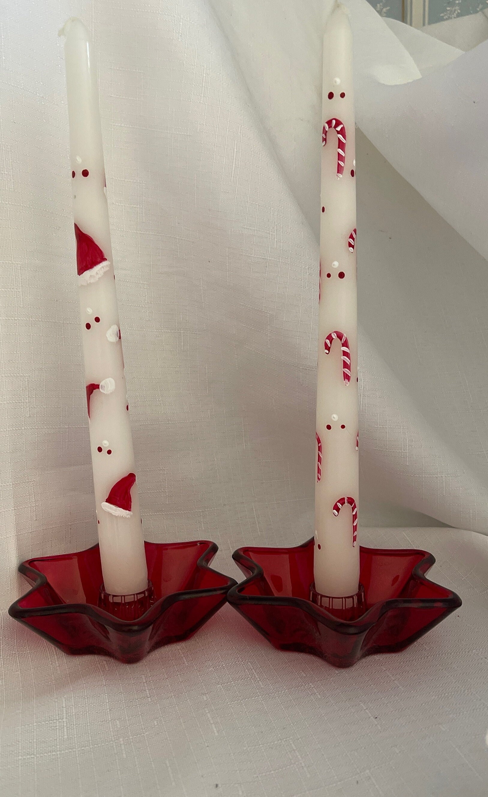 Winter-holiday Fun Design Santa's Hat and Candy Canes - Etsy