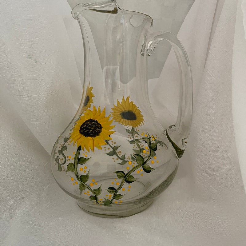 Sunflower Pitcher - Etsy