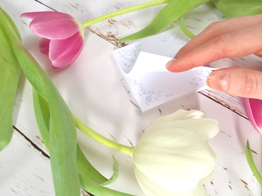 Floral Sticky Notes - Etsy