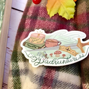Cozy Adventuress Deluxe Sticker - Etsy