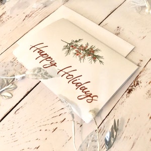 Happy Holidays Berry Greeting Cards - Etsy