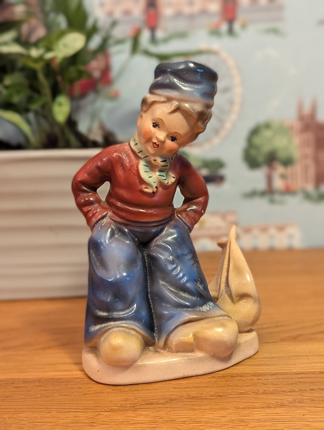 Cute Vintage, Mid Century, Dutch Boy Figurine by 'jema, Made in Holland ...