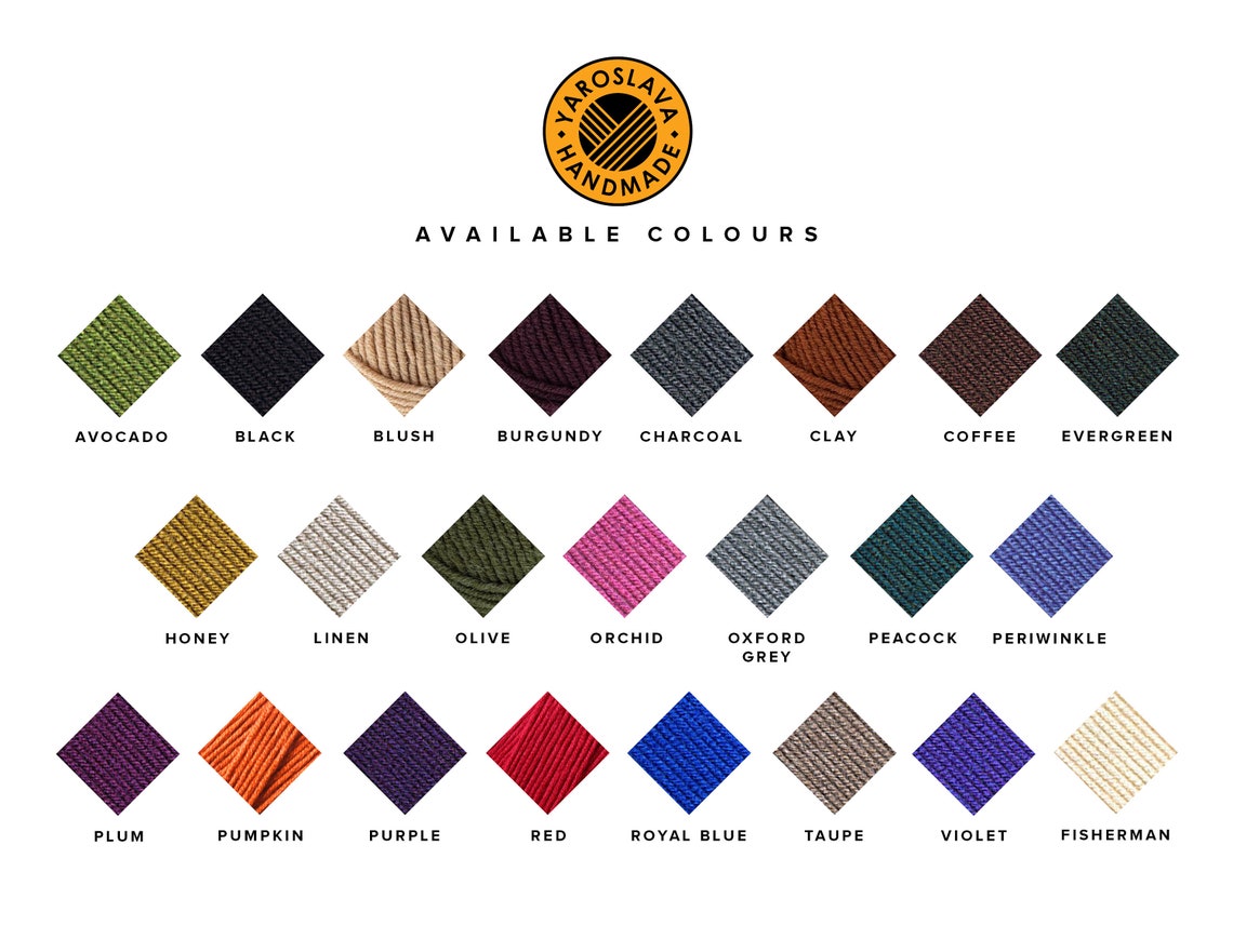 CUSTOMIZE- Choose From Available Colours - UNISEX - Wool & Acrylic ...