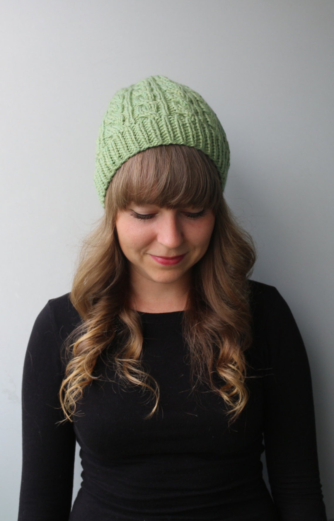 100% Superwash Merino Wool / Toque Hat / Loose Knit Hat / | Etsy