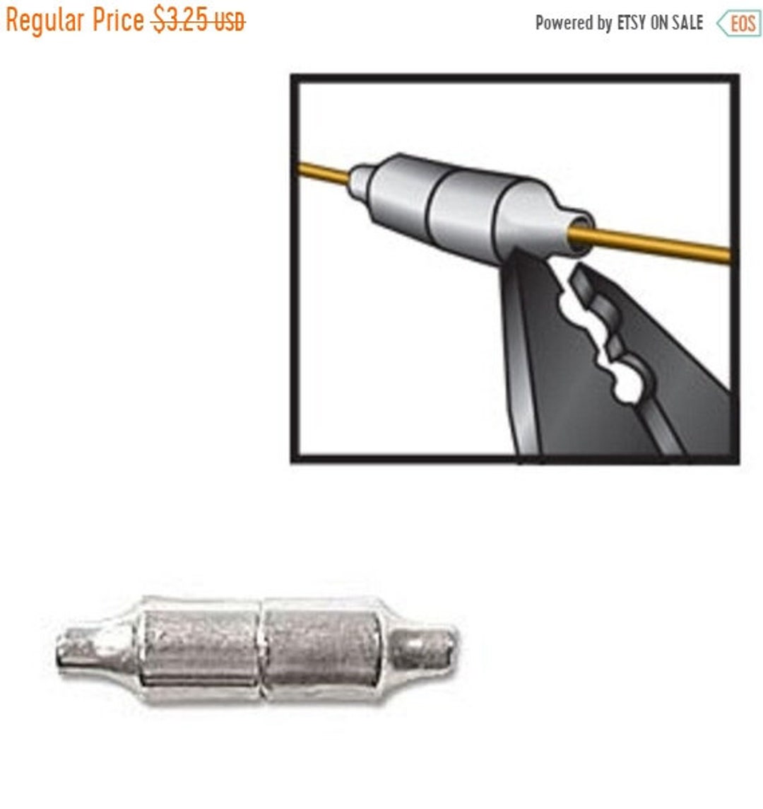 25% OFF New Memory Wire Magnetic Crimp Clasp 925 Silver Plate C2696 Qty ...