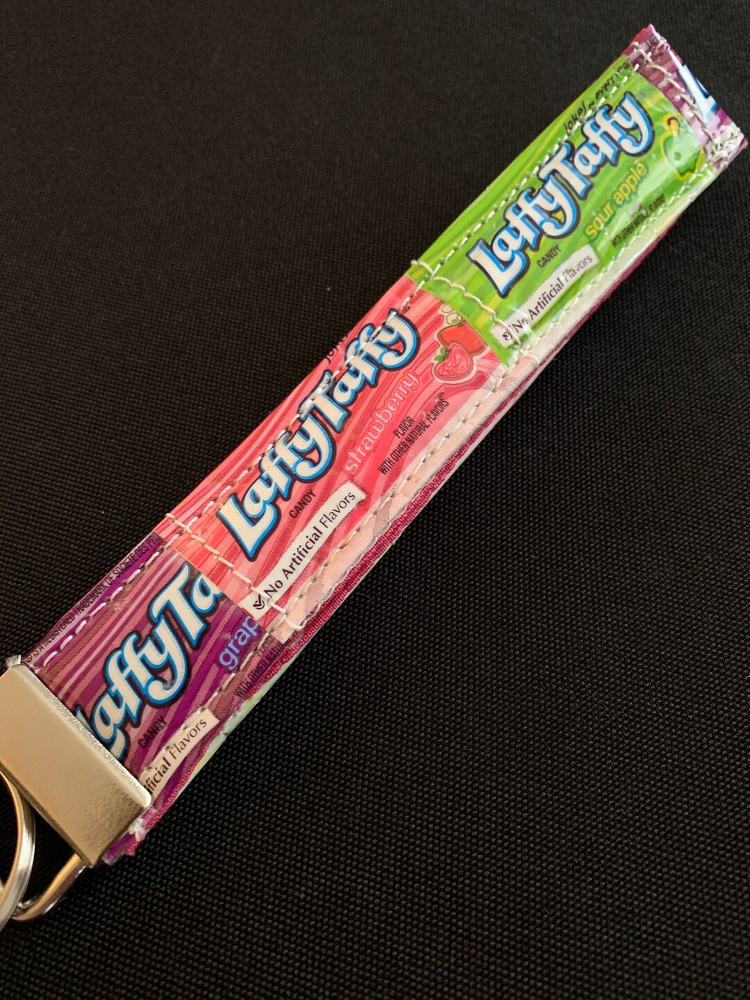 Laffytaffy Recycled Candy Wrapper Key Fob Keychain - Etsy
