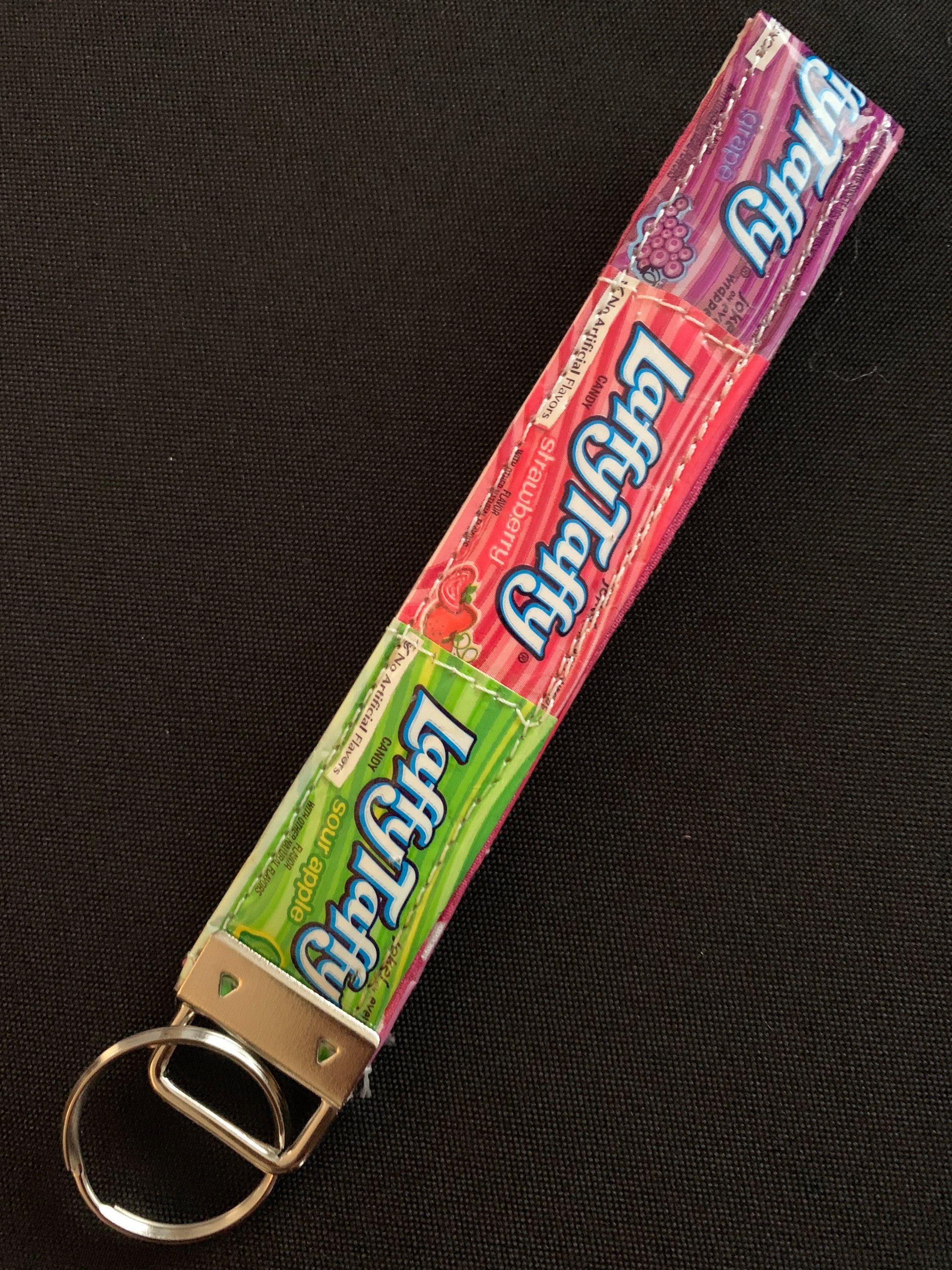 Laffytaffy Recycled Candy Wrapper Key Fob Keychain - Etsy