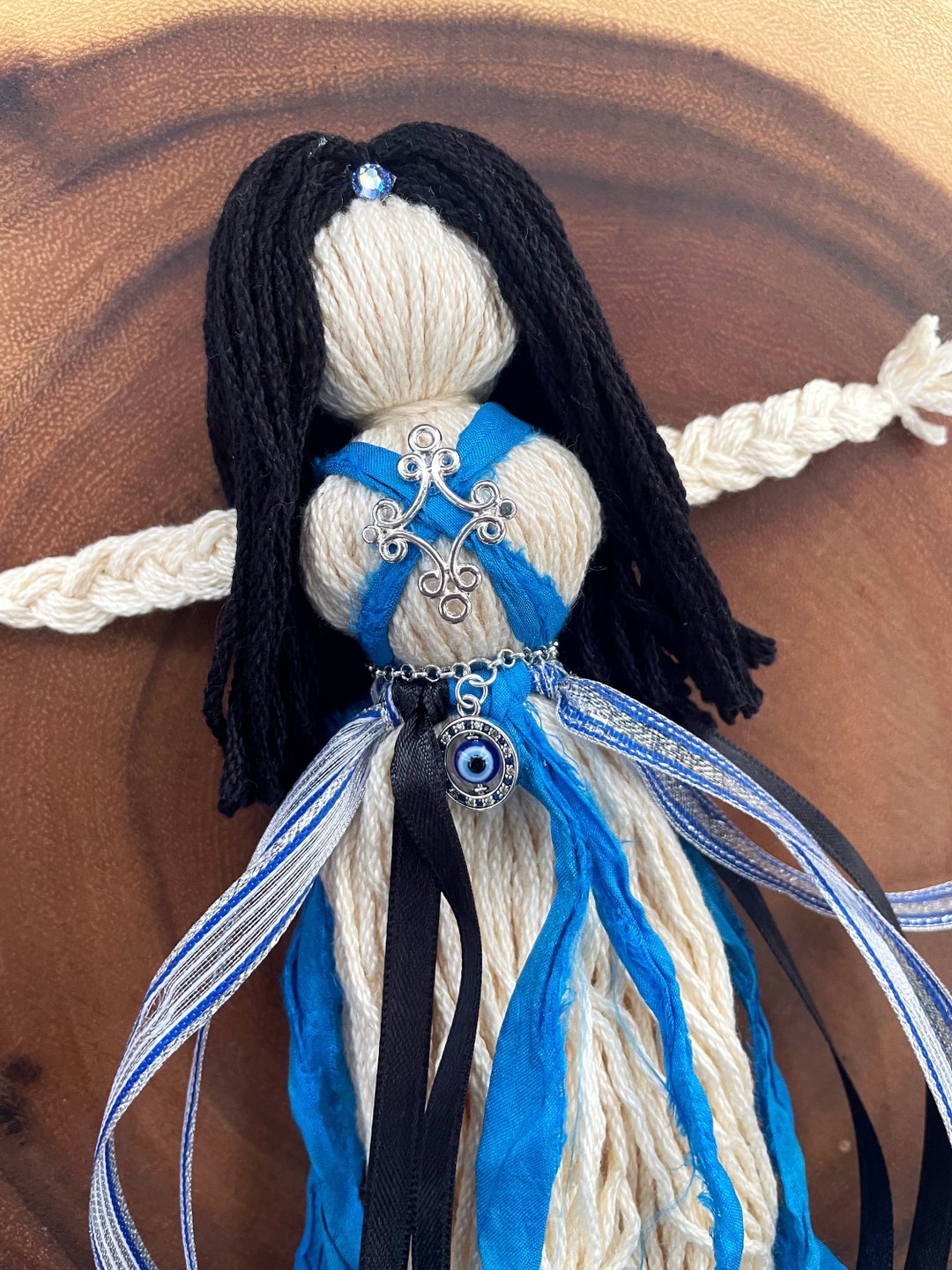 Evil Eye Yarn Doll for Protection Metaphysical Talisman Altar Doll - Etsy