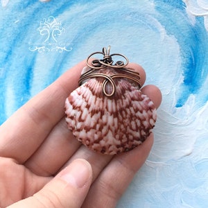Seashell Wire Wrapped Pendant Jewelry Oxidized Copper - Etsy