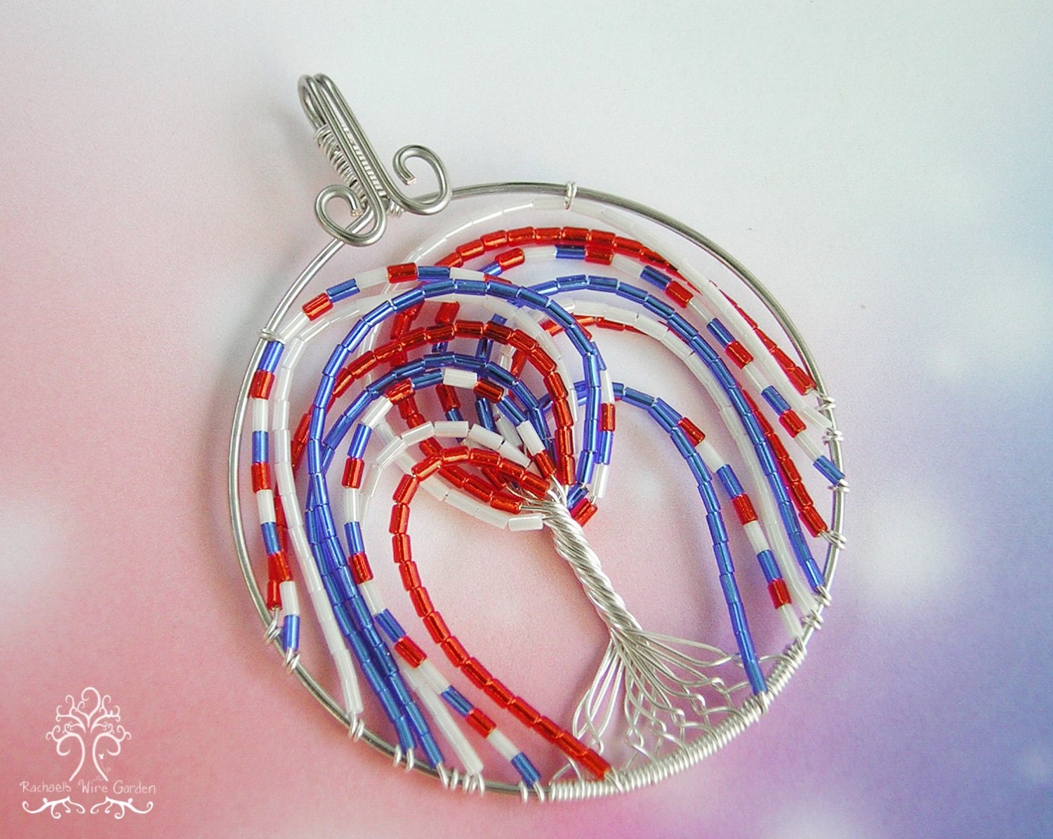 4th of July Firework Weeping Willow Tree of Life Wire Wrapped - Etsy