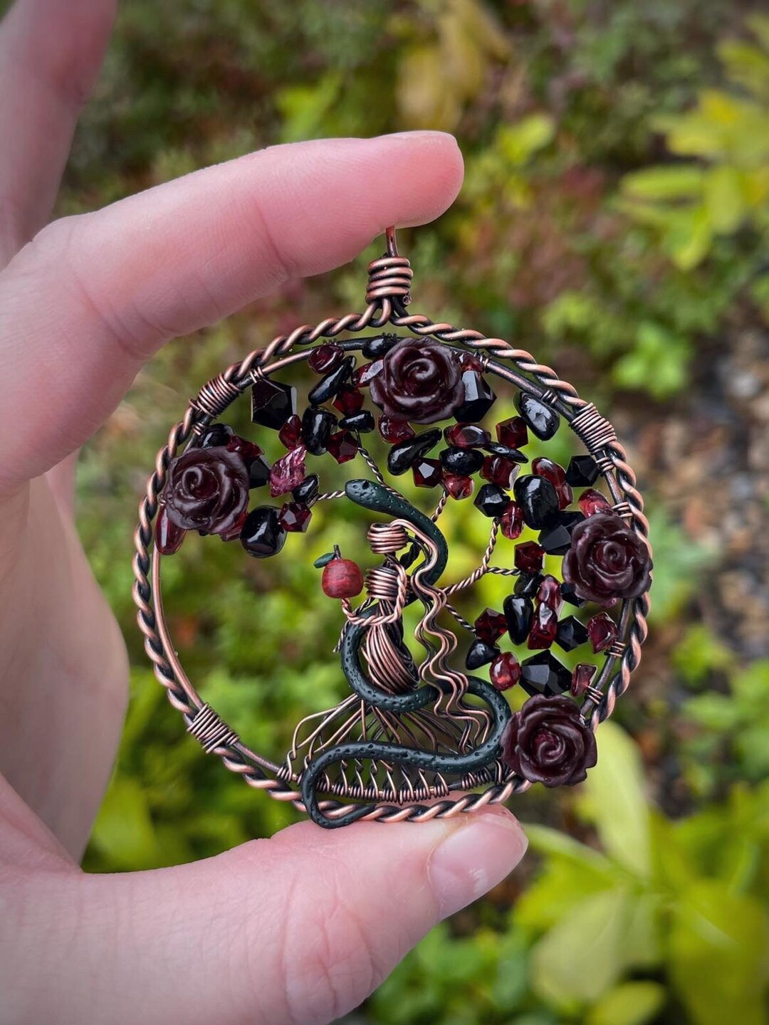 Lilith Goddess Tree of Life Wire Wrapped Ornament - Etsy