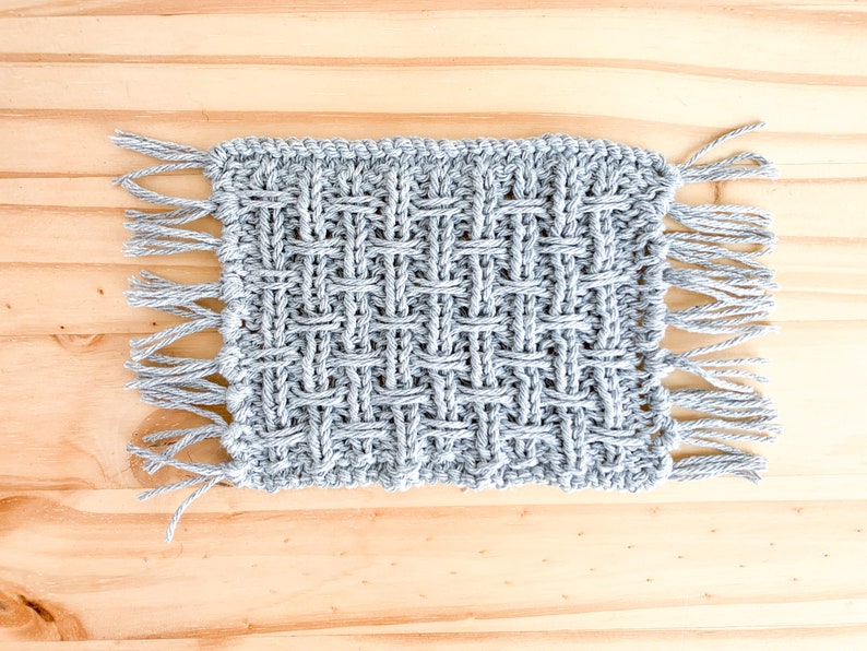 Everyday Mug Rug | Knitting Pattern | Knit Coaster Pattern | Digital ...