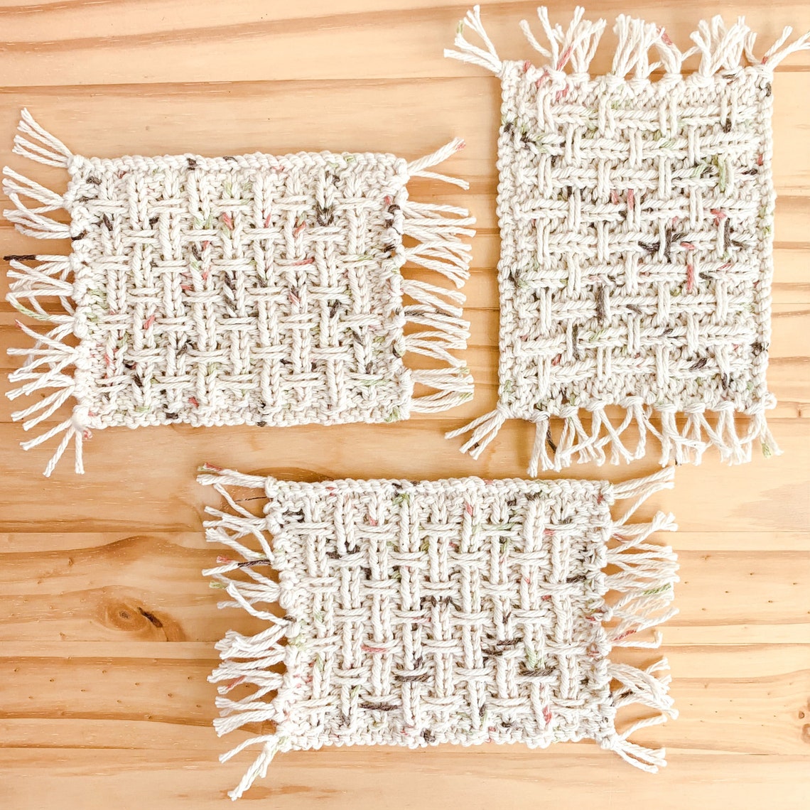 Everyday Mug Rug | Knitting Pattern | Knit Coaster Pattern | Digital ...