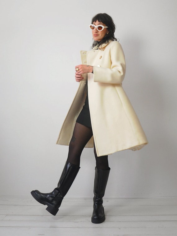 1960's Helena Wool Swing Coat - Gem