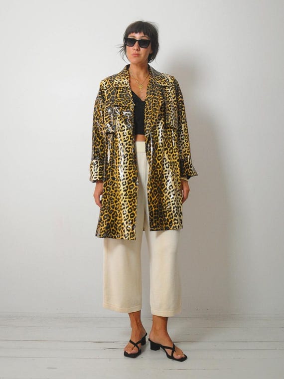 1980's Leopard print Raincoat - Gem