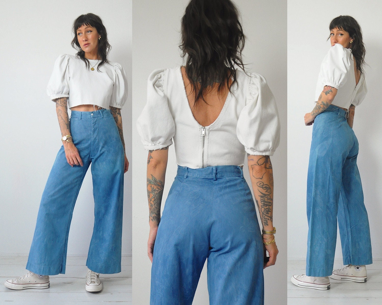 Vintage 40s Wide Leg Wool Pants - Etsy Vintage 40s Wide Leg Wool Pants - Etsy