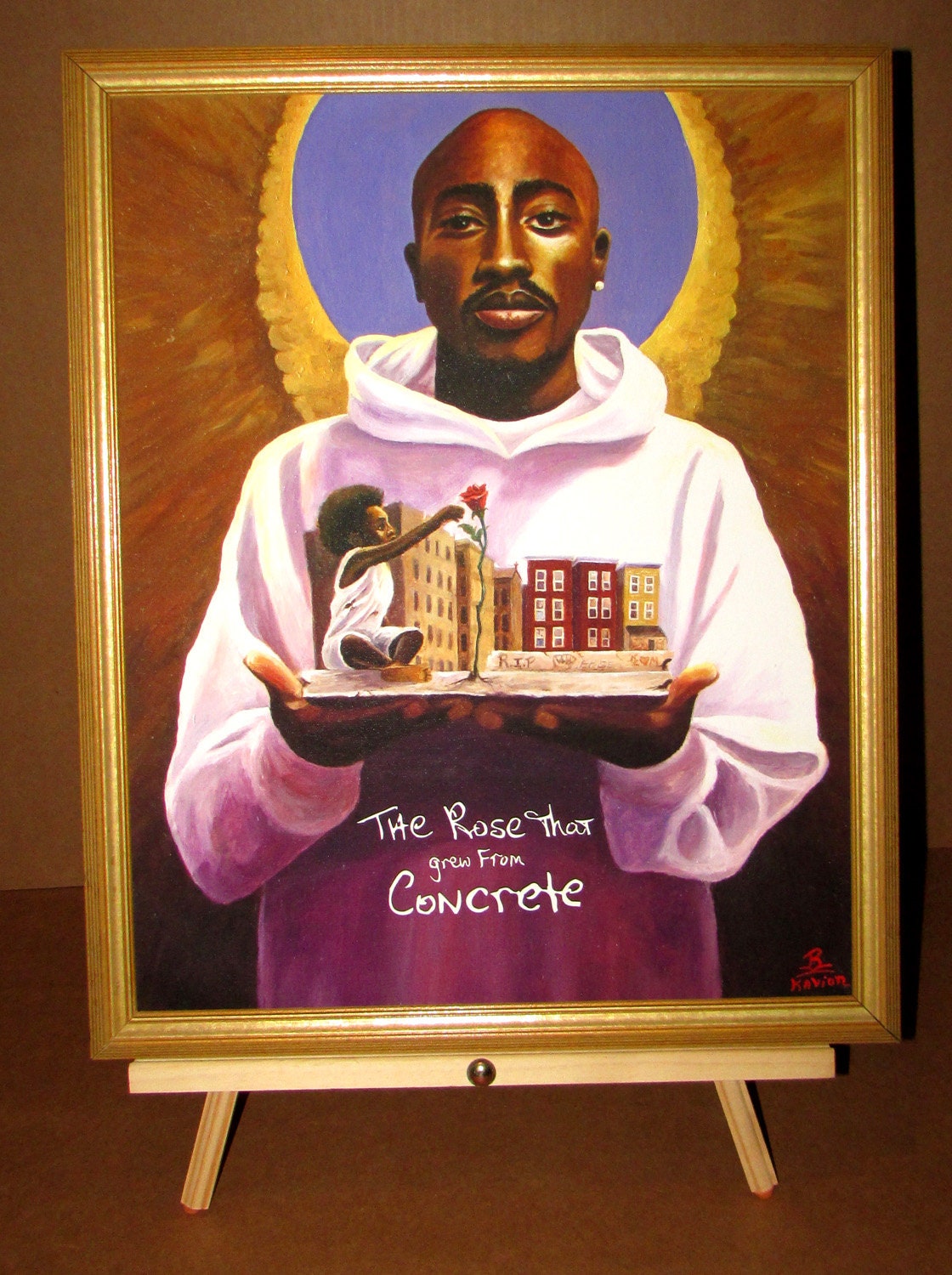 Tupac the Rose That Grew From Concrete limited Edition canvas Print - Etsy