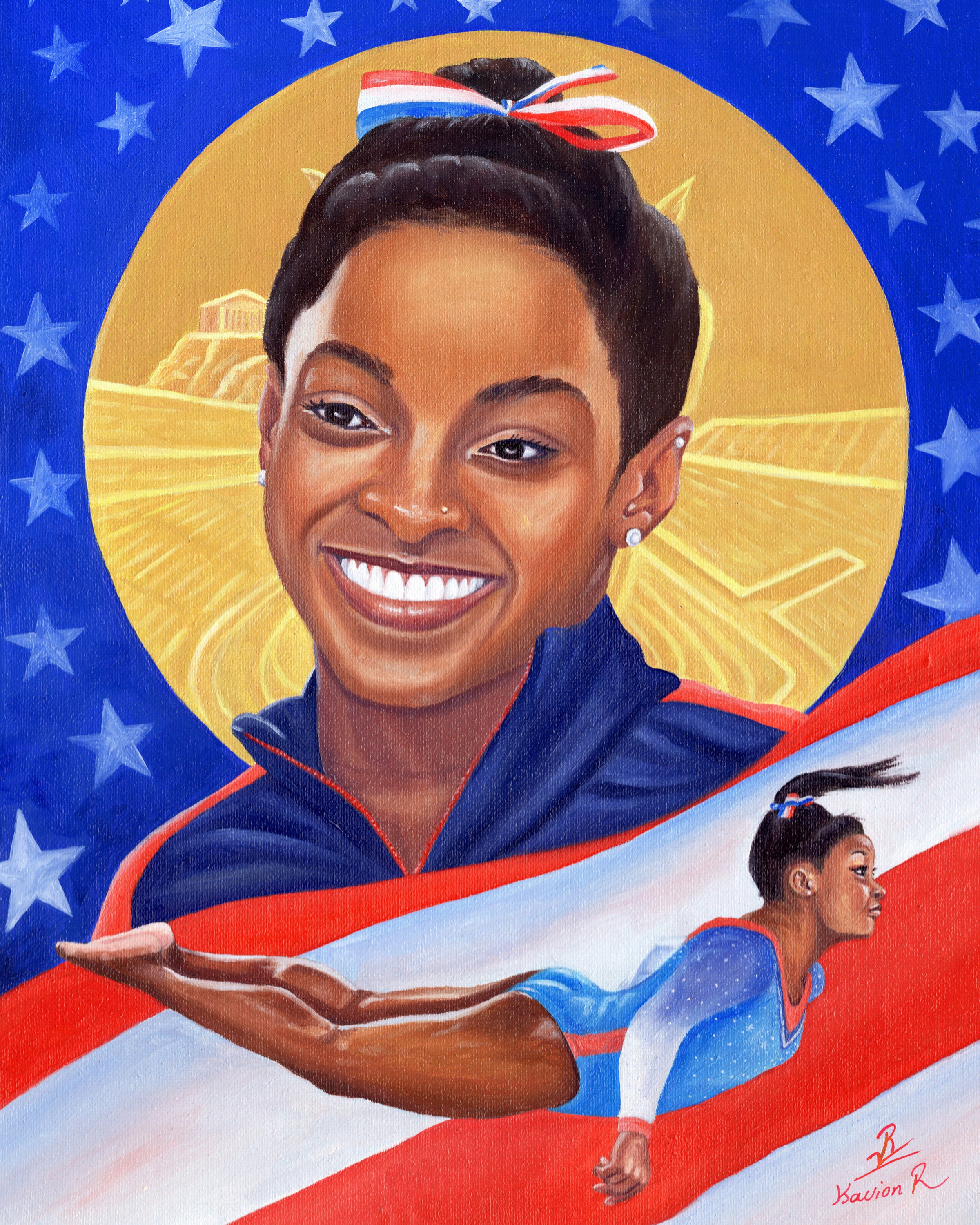 The GOAT of Gymnastics simone Biles - Etsy
