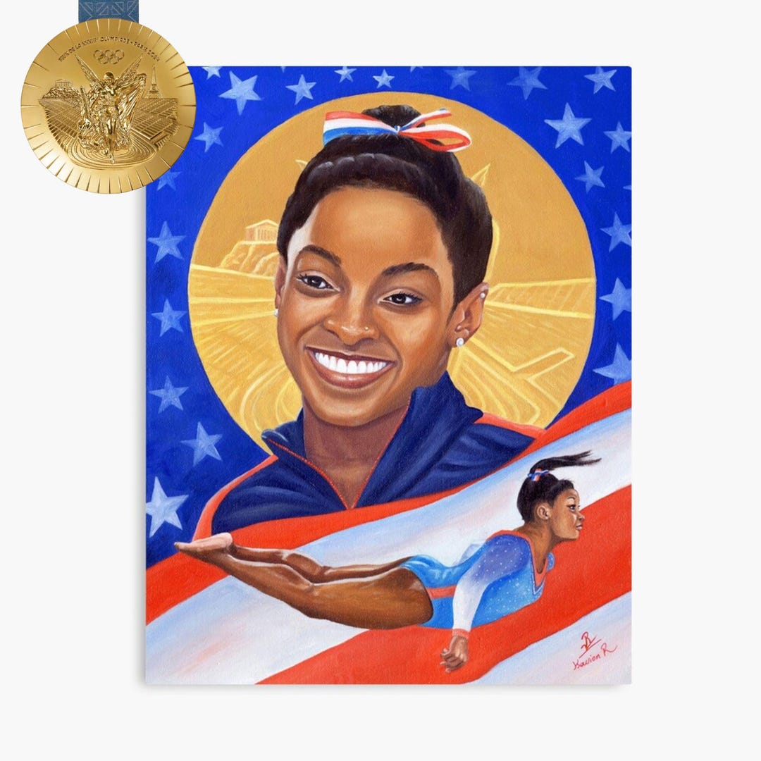 The GOAT of Gymnastics (simone Biles) - Etsy