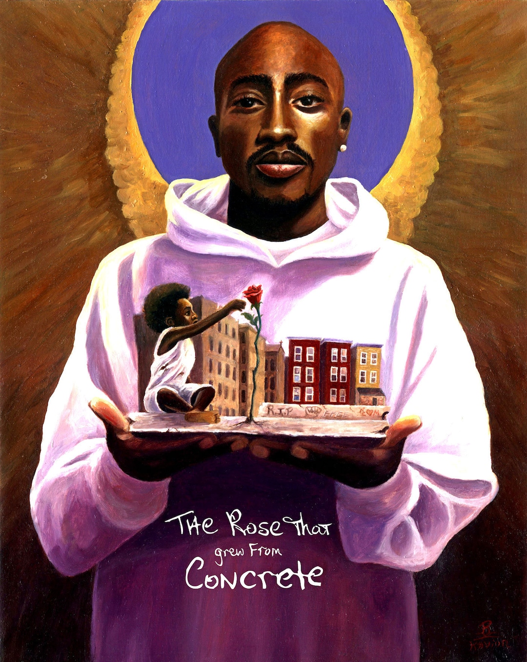Tupac (the Rose That Grew From Concrete) (limited Edition) (canvas ...
