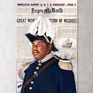 Marcus Garvey Leader (art Print) - Etsy