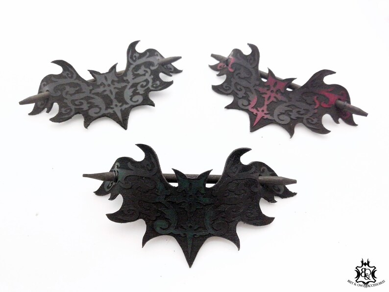 Ornamentbat Hair Clip/stick - Etsy