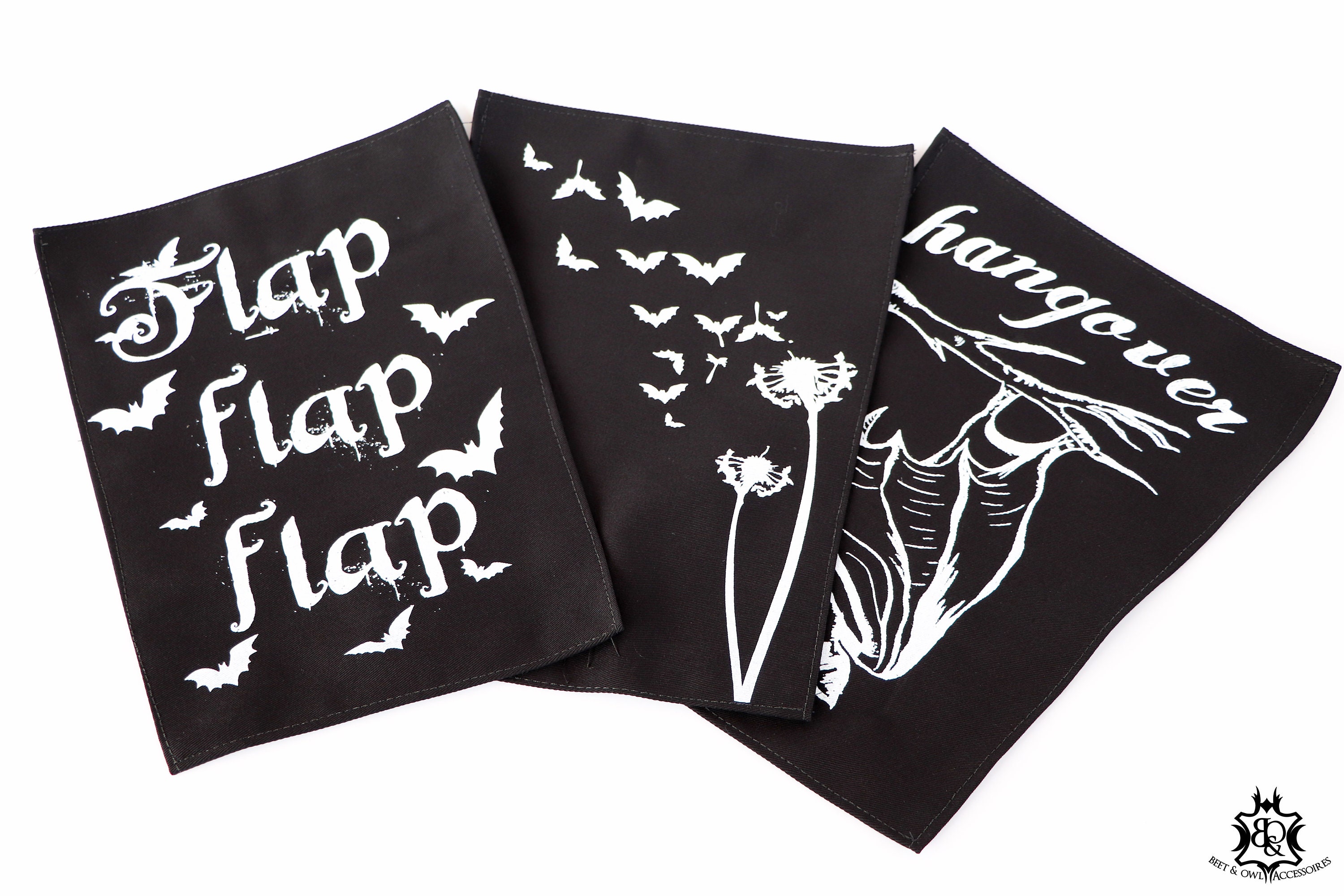 Gothic Back Patch Size 24x33cm Motif Dandelion Bats Beet&owl - Etsy ...