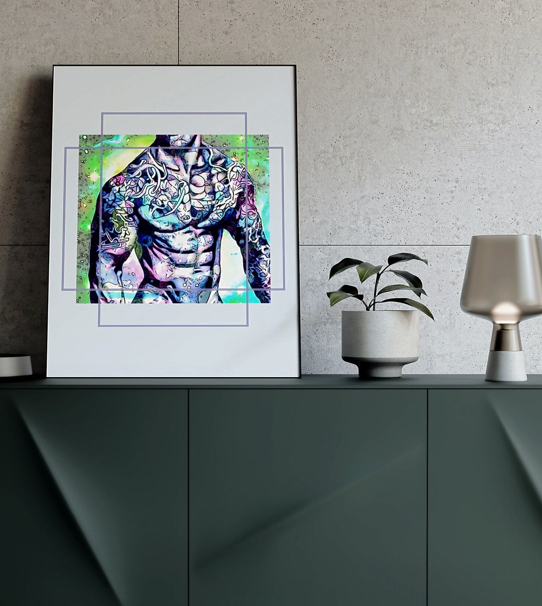 Violet Man Original Art Digital Download 2 Pdfs 11x17 & 8.5x11 - Etsy