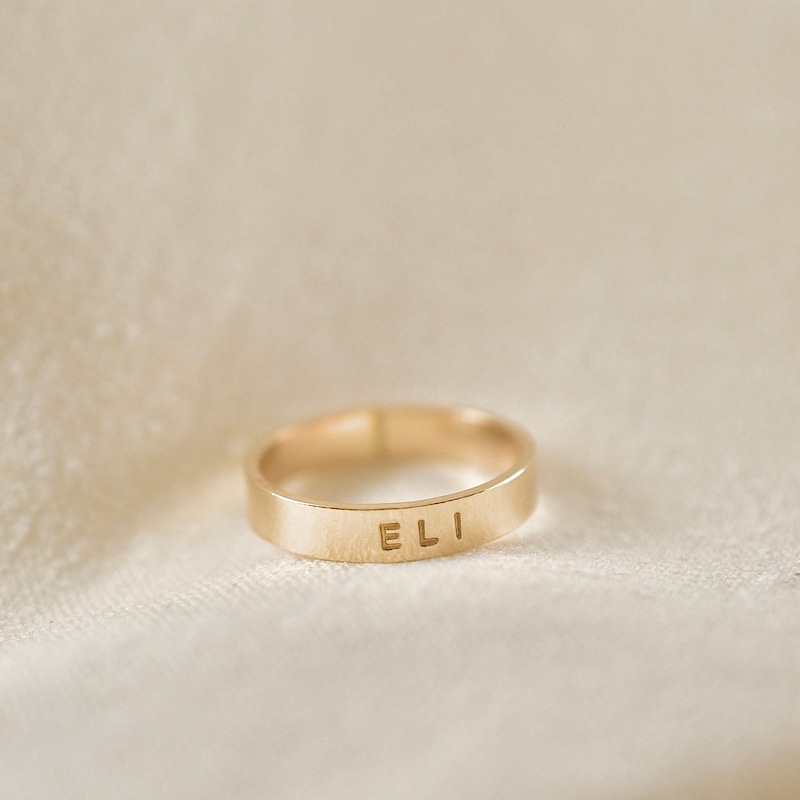 Name Ring Gold - Etsy