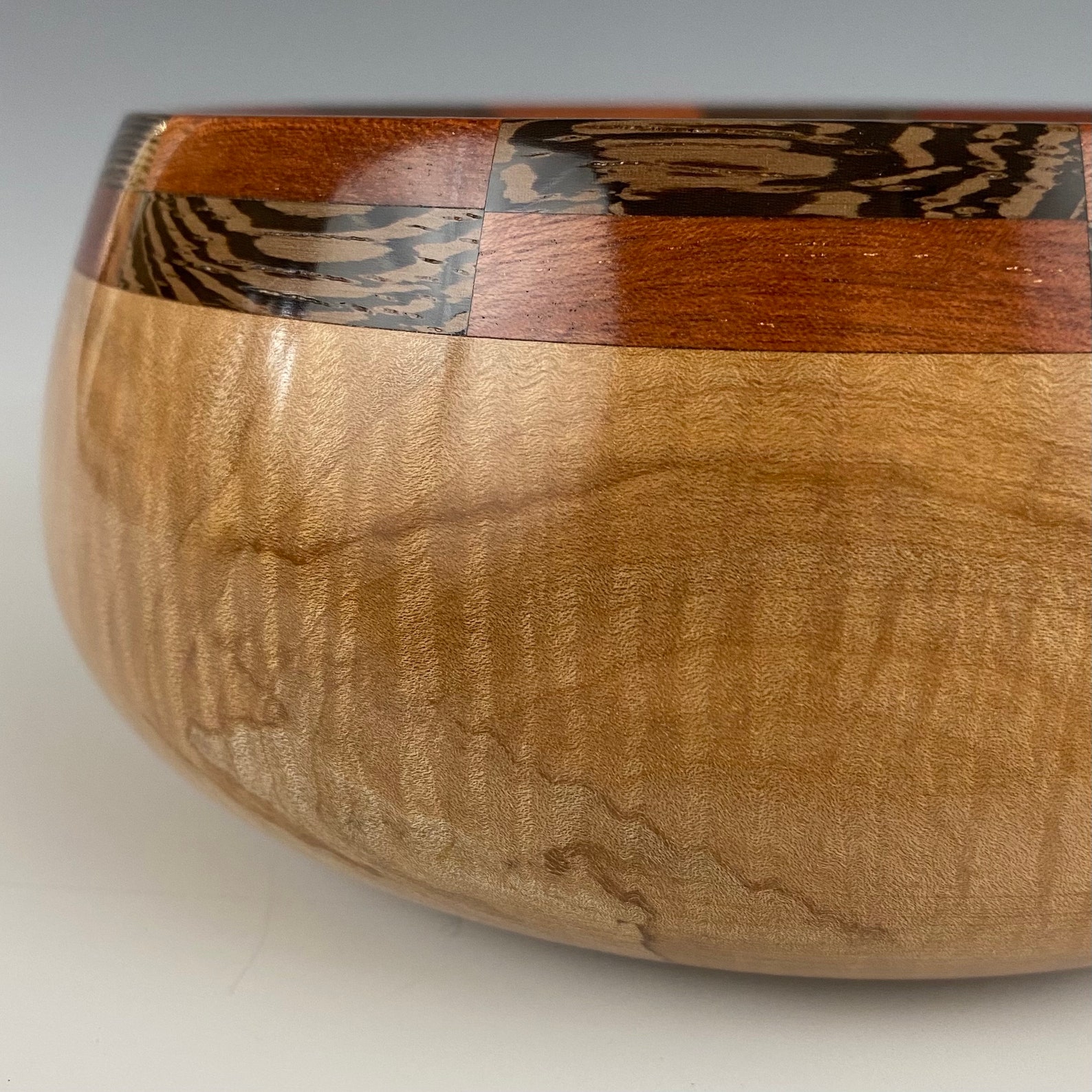 Spalted Maple Vessel With Wenge and Bloodwood Rim - Etsy