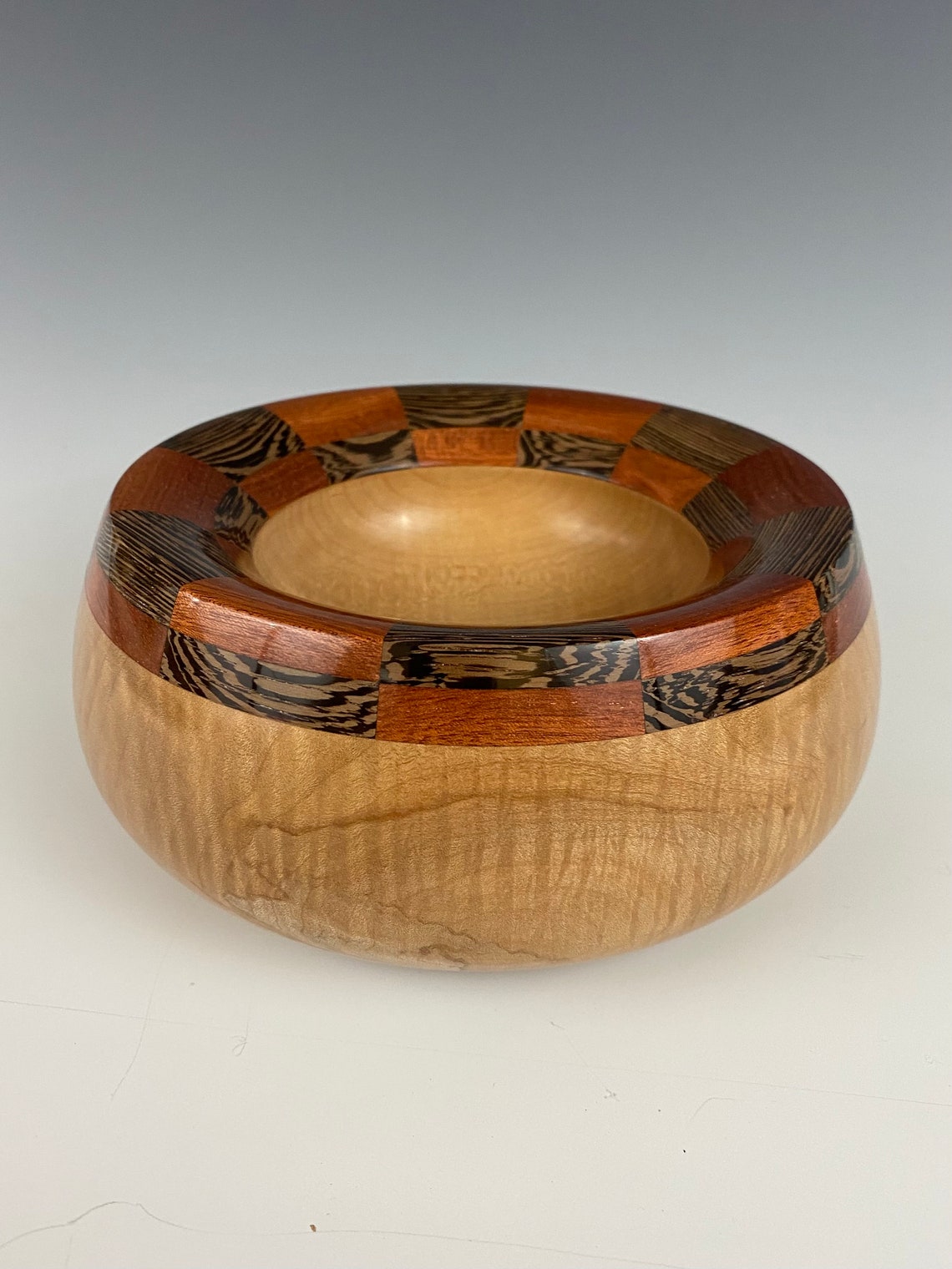 Spalted Maple Vessel With Wenge and Bloodwood Rim - Etsy
