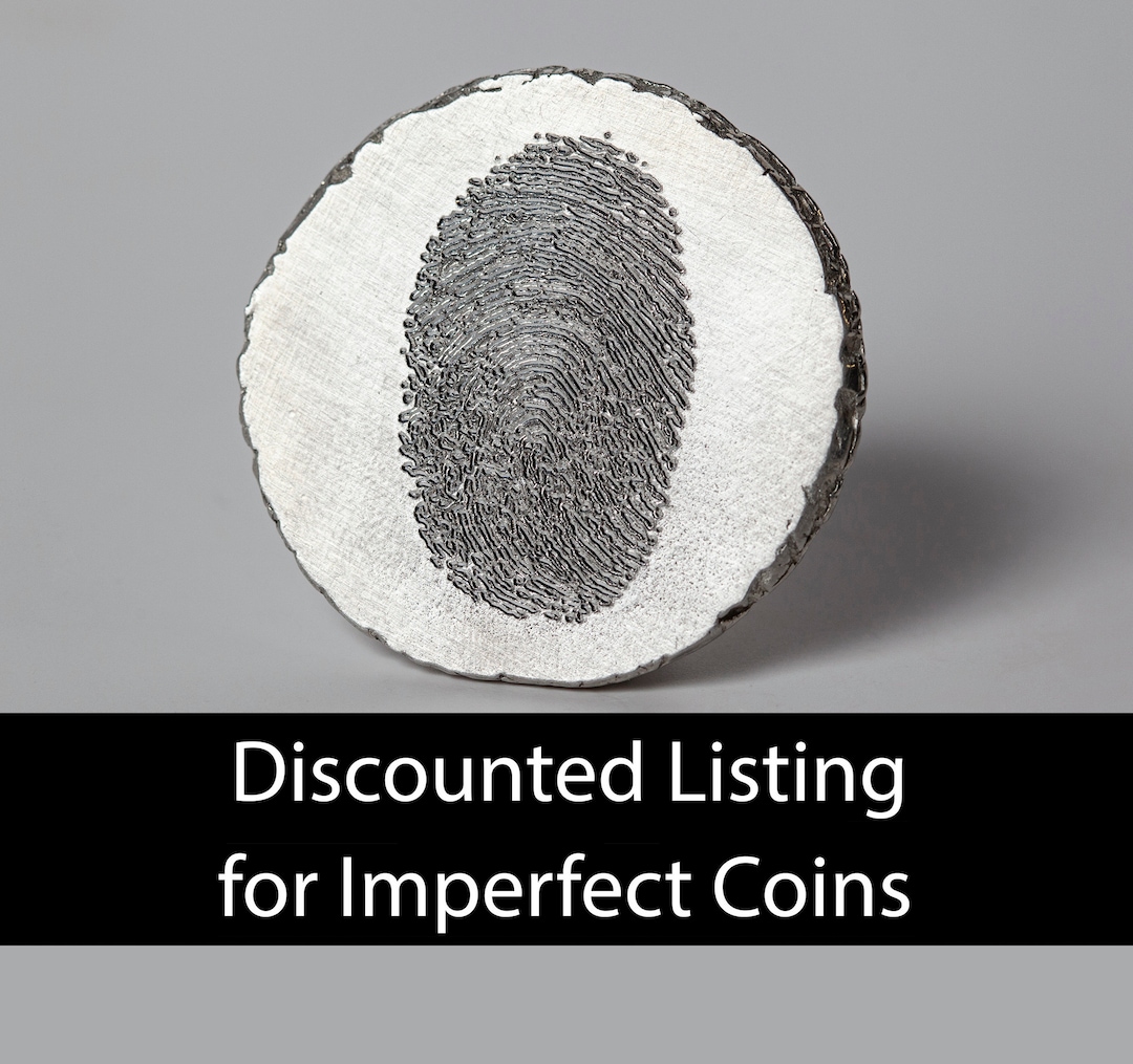 Personalized Fingerprint Pocket Coin, DISCOUNTED FOR IMPERFECTIONS ...