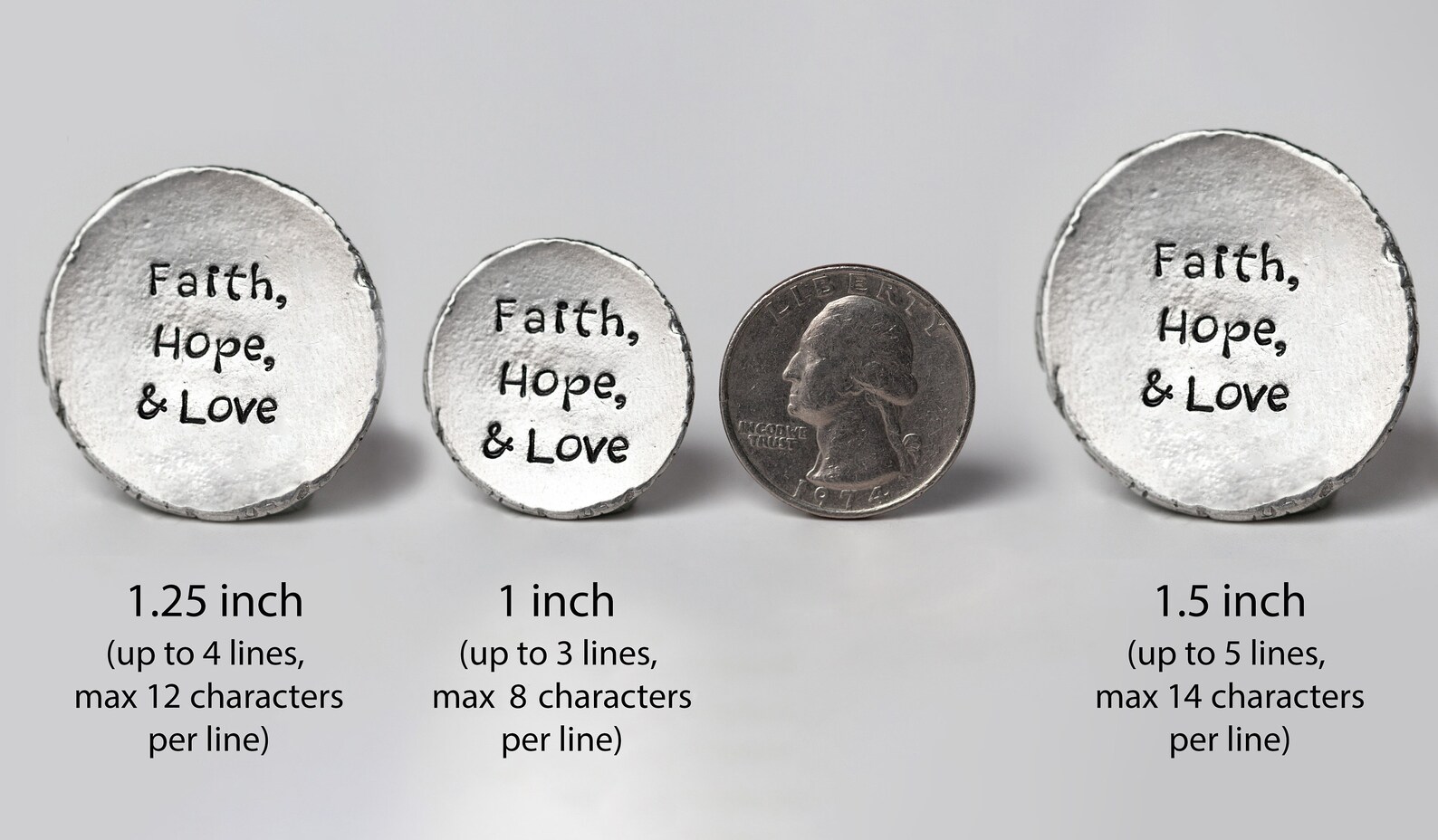 Personalized Pocket Coin DISCOUNTED FOR IMPERFECTIONS | Etsy