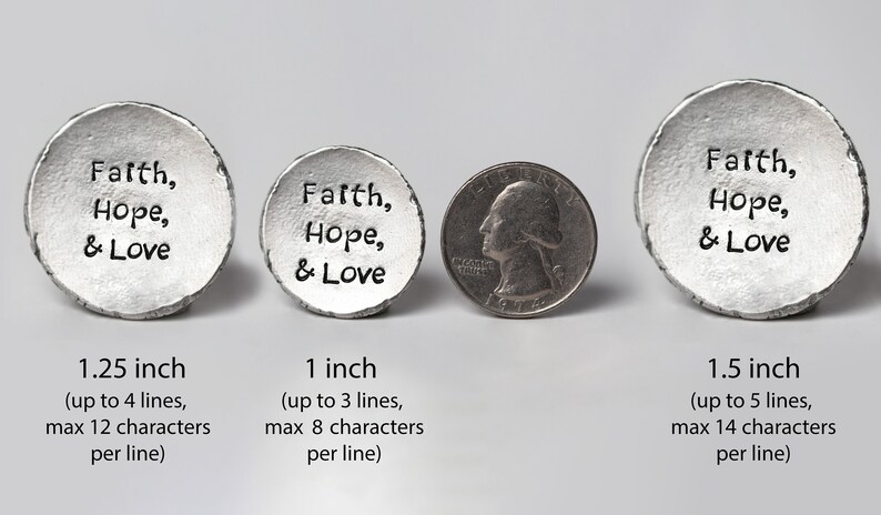 Personalized Pocket Coin DISCOUNTED FOR IMPERFECTIONS | Etsy