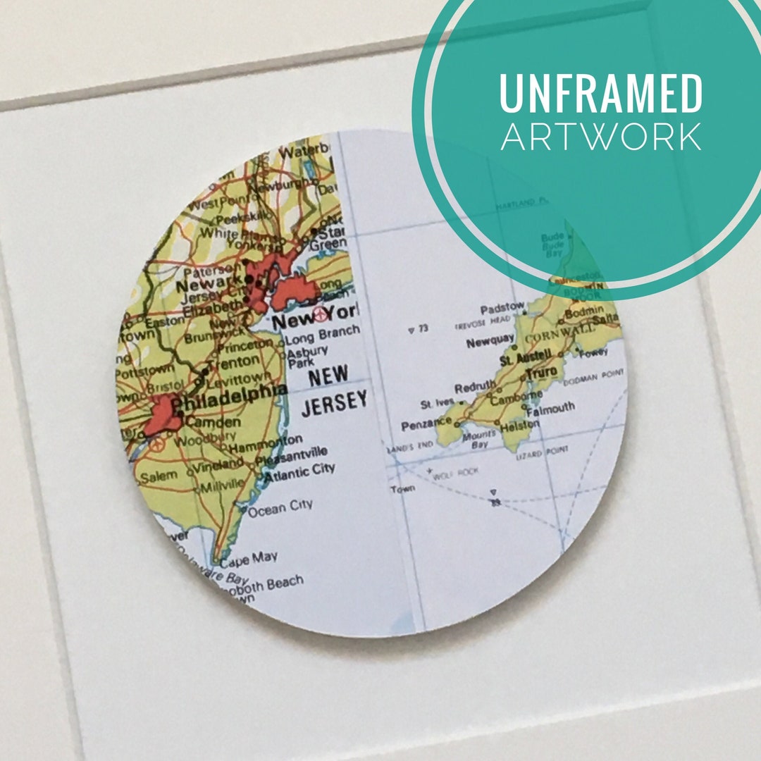 Circle Map Artwork TWO Locations, Half and Half, Where We Are From ...