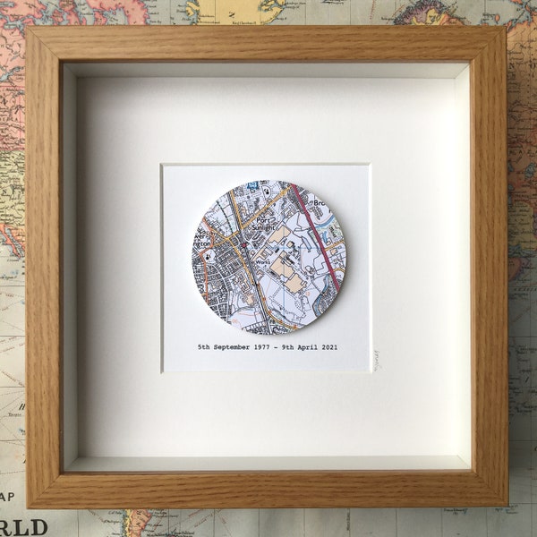 Framed Os Map - Etsy UK