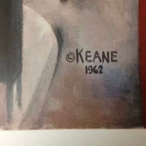 Walter Margaret Keane 60's Vintage Lithograph Print Grant Ave. Big Eyes ...