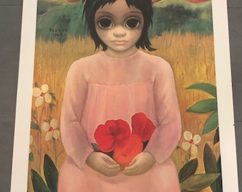Walter Margaret Keane Vintage Lithograph Print GIRL OF CHINA | Etsy