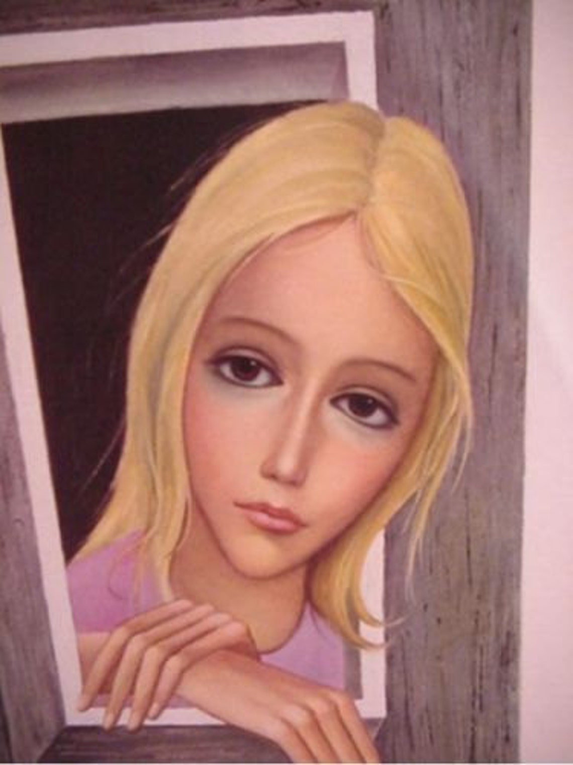 2 Vintage Margaret Keane Lithograph Prints BIG EYES Instant Collection ...