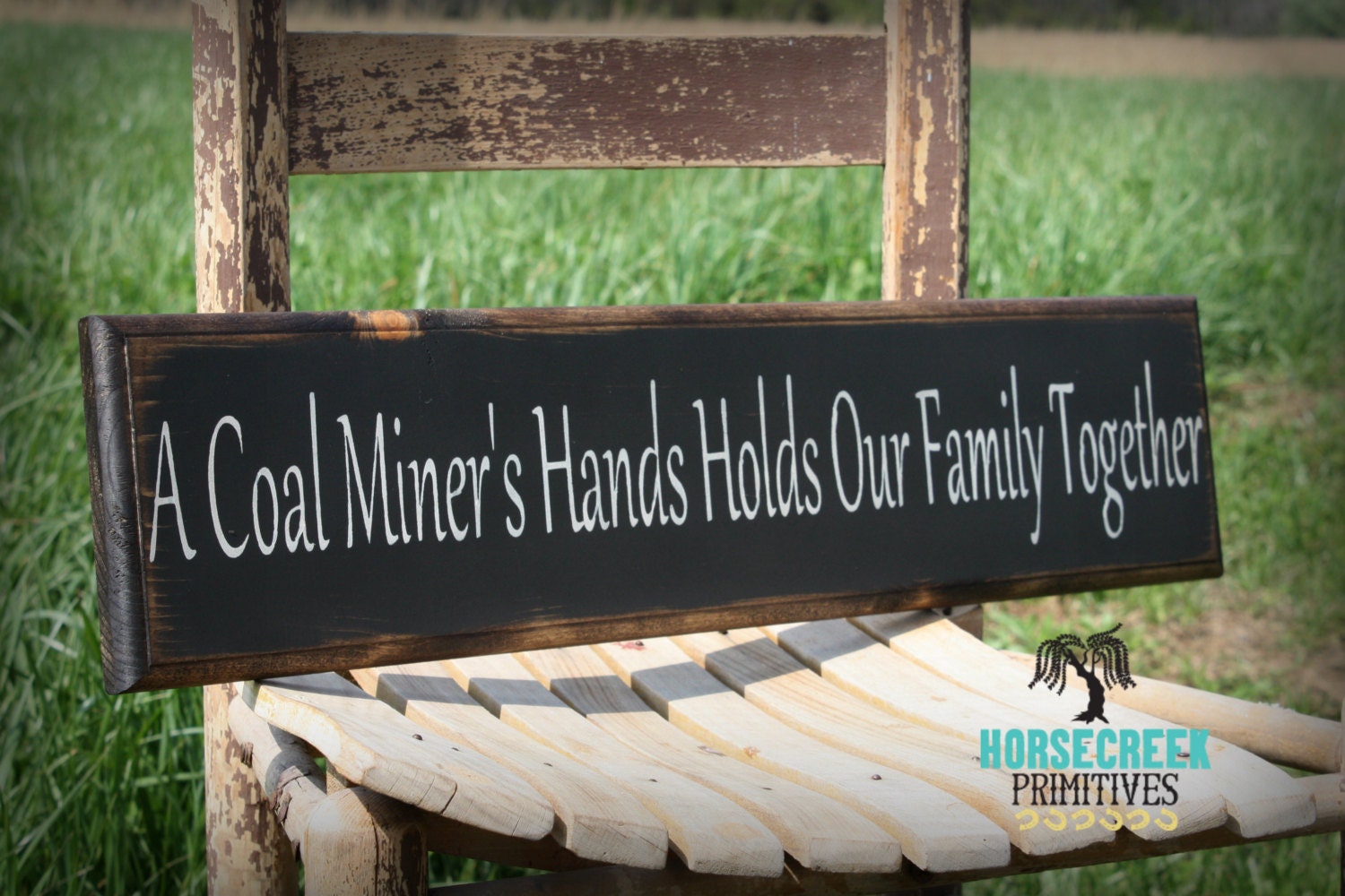Coal Miner Handcrafted Sign a Coal Miners Hands Holds | Etsy