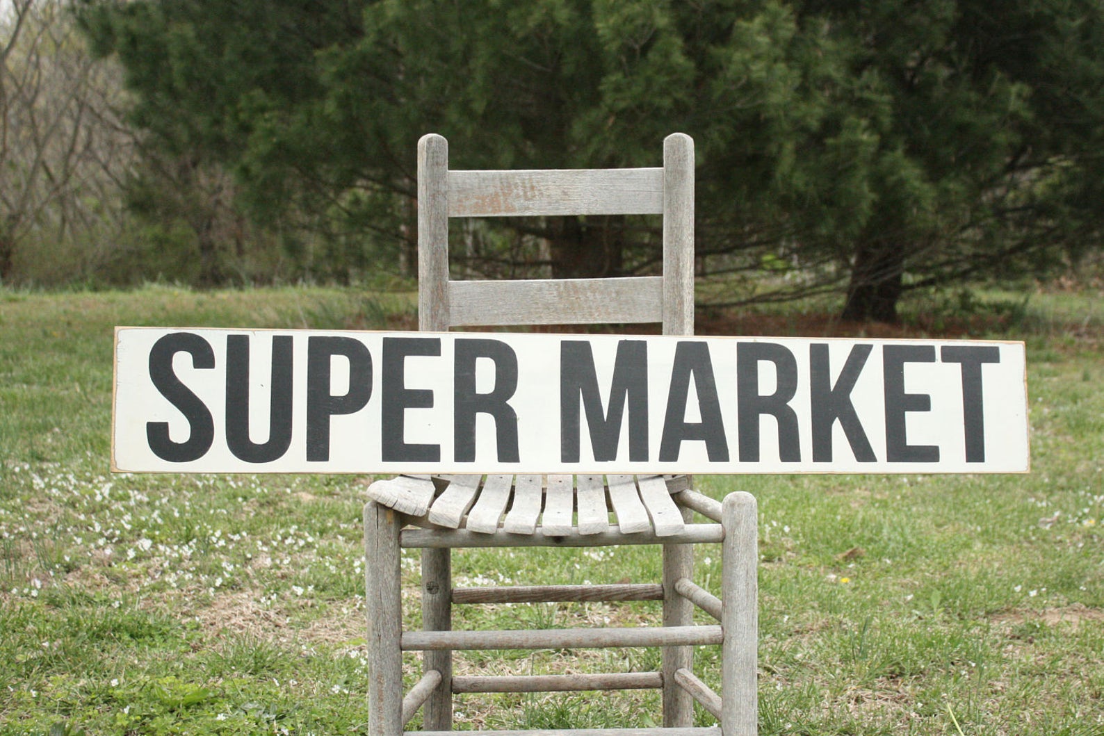 Super Market Sign 8x48 Farmhouse Kitchen Decor Rustic Wall - Etsy