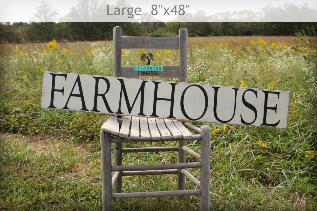 Extra Large Farmhouse Wooden Sign 8x48 Rustic Wall Decor for - Etsy